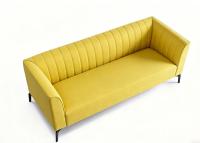 China Modern Custom Fabric 3 Seater Sofa Channel Stitch Compact For Office Hotel Lounge for sale