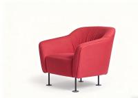 China Ergonomic Fabric Single Sofa Armchair 870 * 800mm Rust Resistance Customization for sale