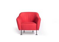China Ergonomic Fabric Single Sofa Armchair 870 * 800mm Rust Resistance Customization for sale