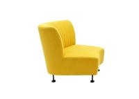 China Fabric 135 Degree Curved Corner Sectional Sofa Comfortable For Relaxation for sale