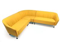China Fabric Modular Commercial Sofa Dustproof Left Sectional Sofa For Negotiation Rooms for sale