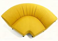 China Fabric Modular Sectional Sofa 90 Degree Curved Corner For Office Hotel Living Room for sale