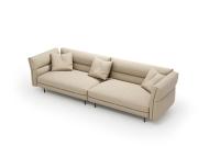 China Modern Commercial Sofa Microfiber PU Leather Sectional Sofa For Living Room for sale
