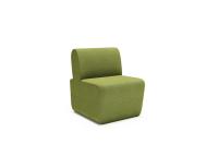 China Armless Modern Commercial Sofa Fabric Single Seat Modular Lounge Sofa For Home for sale