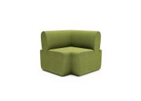 China Fabric 90 ° Corner Modern Commercial Sofa Modern Modular Couch For Office Cafe for sale
