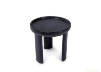 China Commercial Black Fiberglass Coffee Table Stylish Design For Hotel Lounge for sale