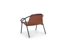 China Breathable Microfiber PU Leather Lounge Chair Avant Garde With High Resilience Foam for sale