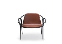 China Breathable Microfiber PU Leather Lounge Chair Avant Garde With High Resilience Foam for sale