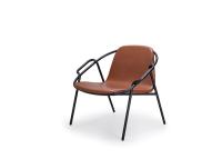 China Breathable Microfiber PU Leather Lounge Chair Avant Garde With High Resilience Foam for sale