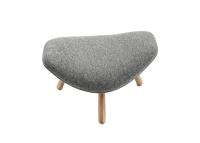 China Cashmere Commercial Lounge Chair Ottoman Footrest Stool Ash Legs For Hotel Lounge for sale