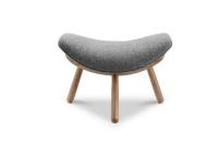 China Cashmere Commercial Lounge Chair Ottoman Footrest Stool Ash Legs For Hotel Lounge for sale