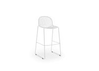 China Stackable Metal Wire Bar Stool Patio Chair Minimalist Stylish For Cafe Bar for sale