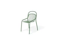China Stackable Outdoor Chair And Table Commercial Bistro Restaurant Metal Mesh Patio Chair for sale
