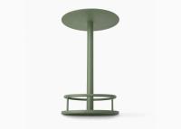 China Round Outdoor Chair And Table Patio Cafe Metal Outdoor Bistro Table Weather Resistant for sale