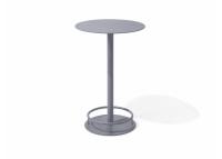 China Zinc Plating Outdoor Chair And Table Powder Coated Metal Bistro Table For Patio Pub for sale