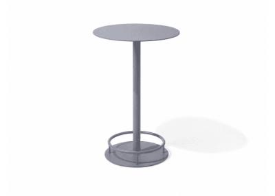 China Zinc Plating Outdoor Chair And Table Powder Coated Metal Bistro Table For Patio Pub for sale