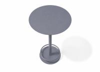 China Zinc Plating Outdoor Chair And Table Powder Coated Metal Bistro Table For Patio Pub for sale