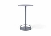 China Zinc Plating Outdoor Chair And Table Powder Coated Metal Bistro Table For Patio Pub for sale