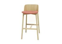 China Bentwood Ash Wood Bar Stool Counter Chair Upholstered For Kitchen Islands for sale