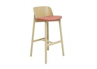 China Bentwood Ash Wood Bar Stool Counter Chair Upholstered For Kitchen Islands for sale