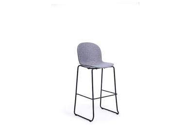 China Comfortable PP Fabric Bar Stool Corrosion Resistance Metal Frame For Hotel Lobby Bars for sale