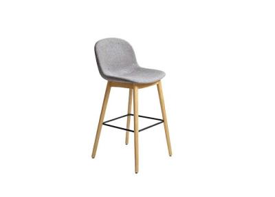 China Fixed Height 1080mm Contemporary Bar Stools Stable With Ash Wood Legs for sale