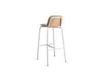 China 100% Wool Upholstered Bar Stool Ash Bentwood Metal Legs Comfort For Hotel for sale