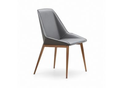 China Modern Style Upholstered Dining Chair With Rose Gold Stainless Steel Frame for sale