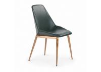 China Modern Style Upholstered Dining Chair With Rose Gold Stainless Steel Frame for sale