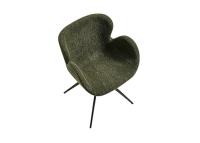 China Swivel Restaurant Dining Chair Metal Frame Fabric Dining Chair For Hotel for sale