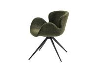 China Swivel Restaurant Dining Chair Metal Frame Fabric Dining Chair For Hotel for sale