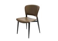China Microfiber Commercial Lounge Chair Brown Leather Accent Chair For Hotel Home for sale