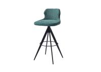 China Metal Frame Fabric Swivel Counter Stools Stylish Design For Bar Kitchen Island for sale