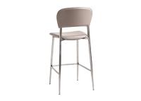 China Microfiber Leather Bar Stool Metal Legs 505 * 460 * 1070mm For Hotel Lounge for sale