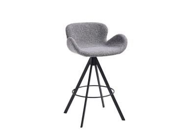 China Swivel Bar Stool And Table Upholstered Commercial Bar Stool Bentwood Metal Legs For Bistro for sale