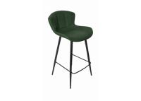 China Fabric PU Bar Stool And Table Upholstered Counter Chair Metal Base For Executive Lounge for sale