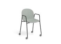 China Impact Resistance Fabric Conference Chair 570 * 520 * 790mm Metal Base Anti Rust for sale