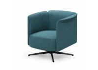 China Fabric Silicone Leather Lounge Chair Single Seater Comfortable For Hotel Office for sale