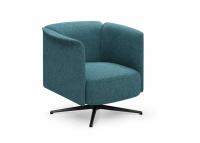 China Fabric Silicone Leather Lounge Chair Single Seater Comfortable For Hotel Office for sale