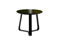 China Commercial Round Nesting Coffee Table Easy Cleaning With Wood Top Metal Base for sale