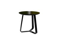 China Commercial Round Nesting Coffee Table Easy Cleaning With Wood Top Metal Base for sale