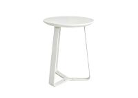 China Round Wood Top Small Nesting Coffee Table High Stability With Metal Base for sale