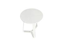 China Round Wood Top Small Nesting Coffee Table High Stability With Metal Base for sale
