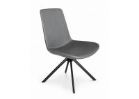 China Crazy Horse PU Leather Restaurant Dining Chair Injection Foam Padded For Reception for sale