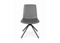 China Crazy Horse PU Leather Restaurant Dining Chair Injection Foam Padded For Reception for sale