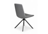 China Crazy Horse PU Leather Restaurant Dining Chair Injection Foam Padded For Reception for sale