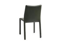 China Stackable PVC Leather Dining Chair With Covered Steel Legs For Restaurant Cafe for sale
