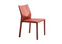 China Stackable PVC Leather Dining Chair With Covered Steel Legs For Restaurant Cafe for sale