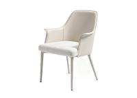 China Firm Microfiber Leather Armchair Chair With Fabric Cushion For Private Dining for sale