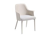 China Firm Microfiber Leather Armchair Chair With Fabric Cushion For Private Dining for sale